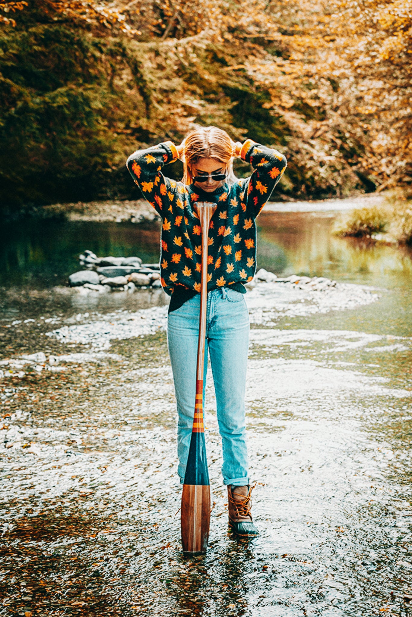 KJP Big Cozy Fall Leaf Crewneck Sweater – Kiel James Patrick