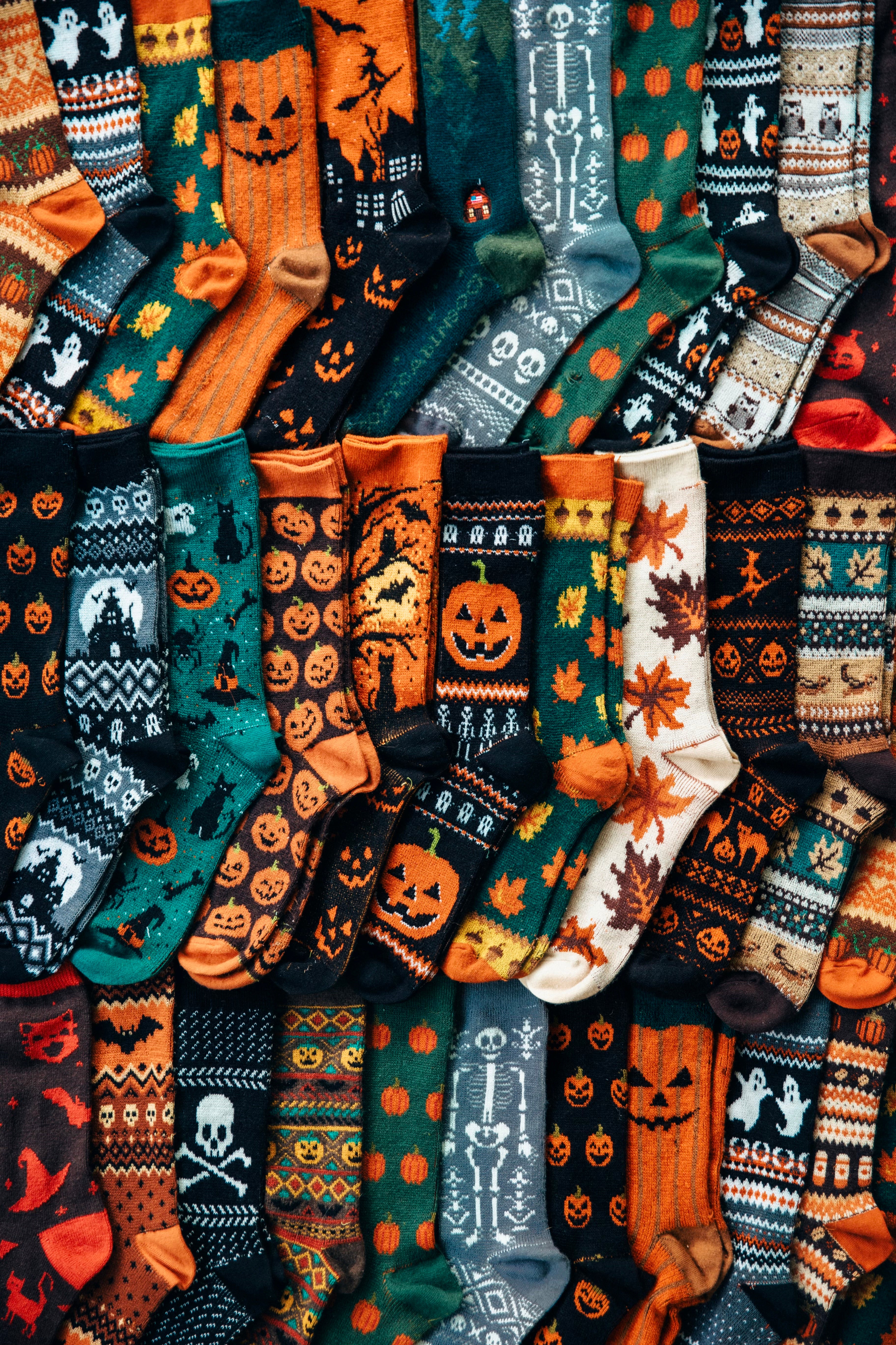 KJP Sock-O-Lanterns Halloween Pattern Knit Socks – Kiel James Patrick