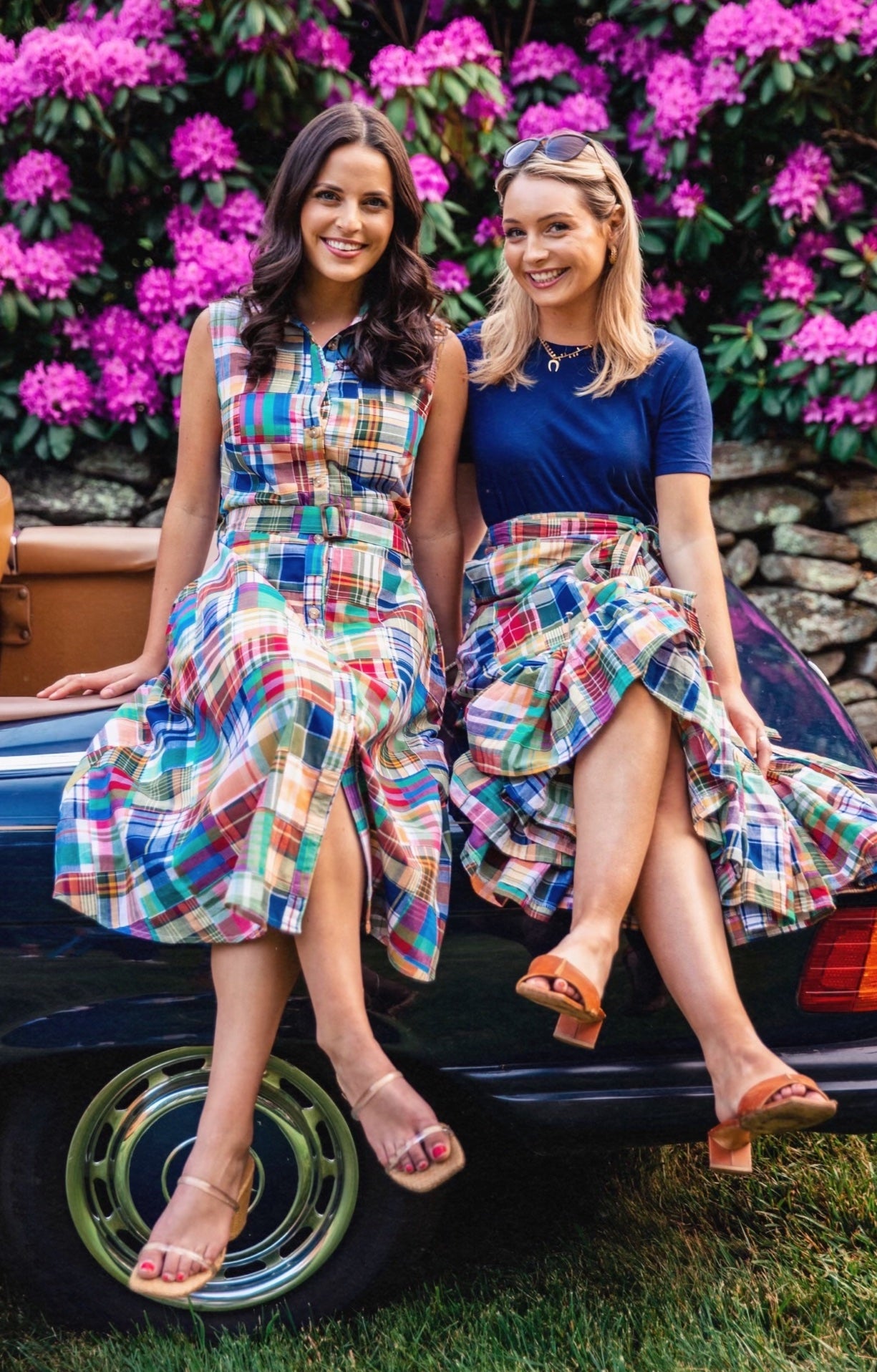 KJP Women's Montauk Patchwork Madras Shirtdress – Kiel James Patrick