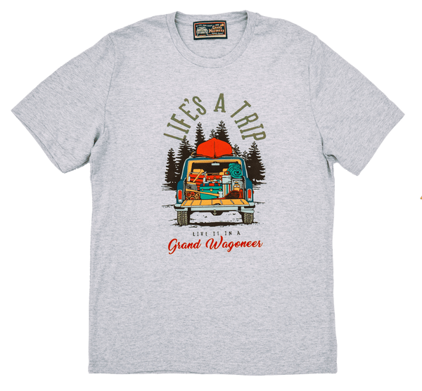 Jeep® x KJP Men's Life's A Trip Graphic T-Shirt in Grey – Kiel James ...