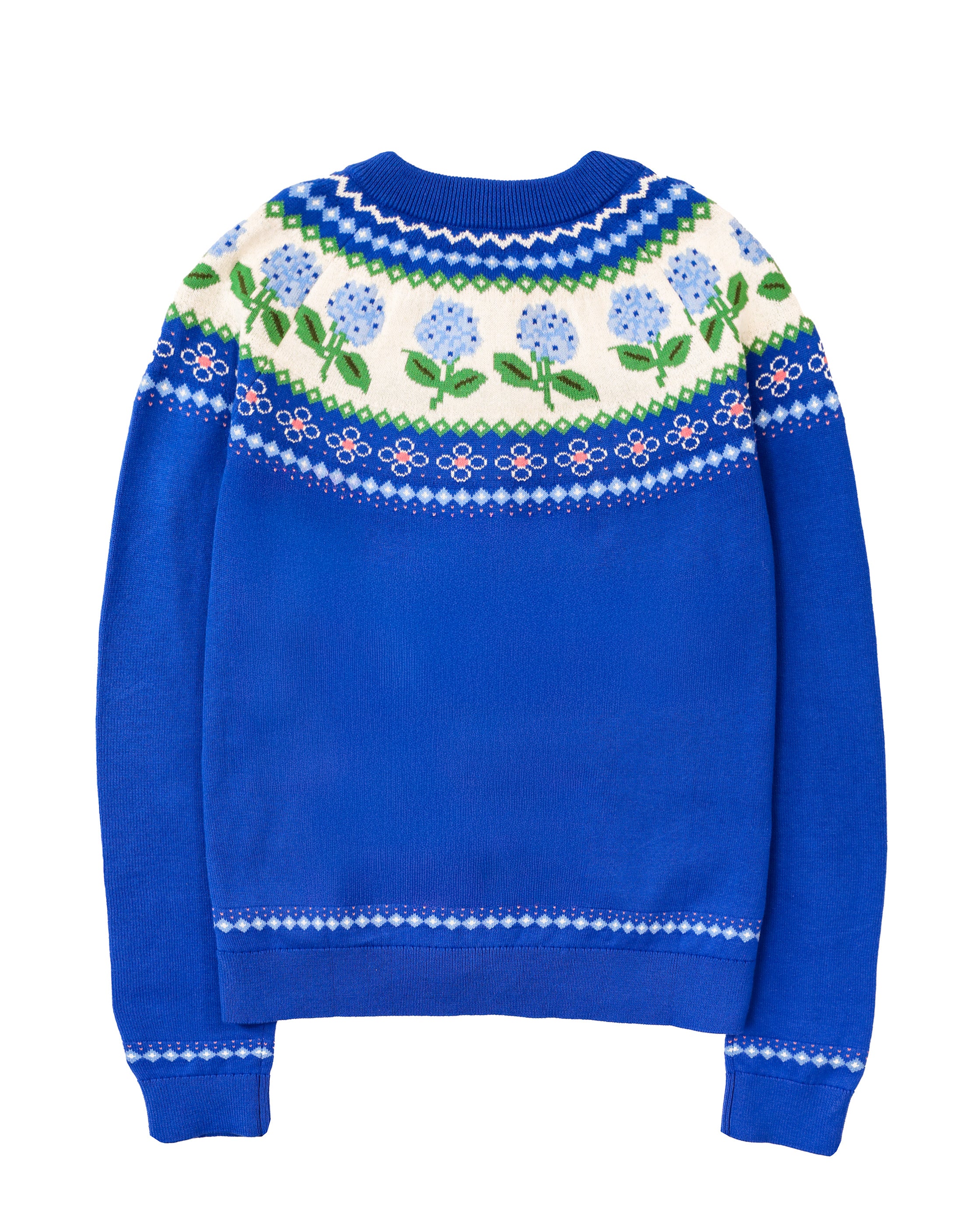 KJP Women's Nantucket Hydrangea Cotton Long Sleeve Cardigan in Blue ...