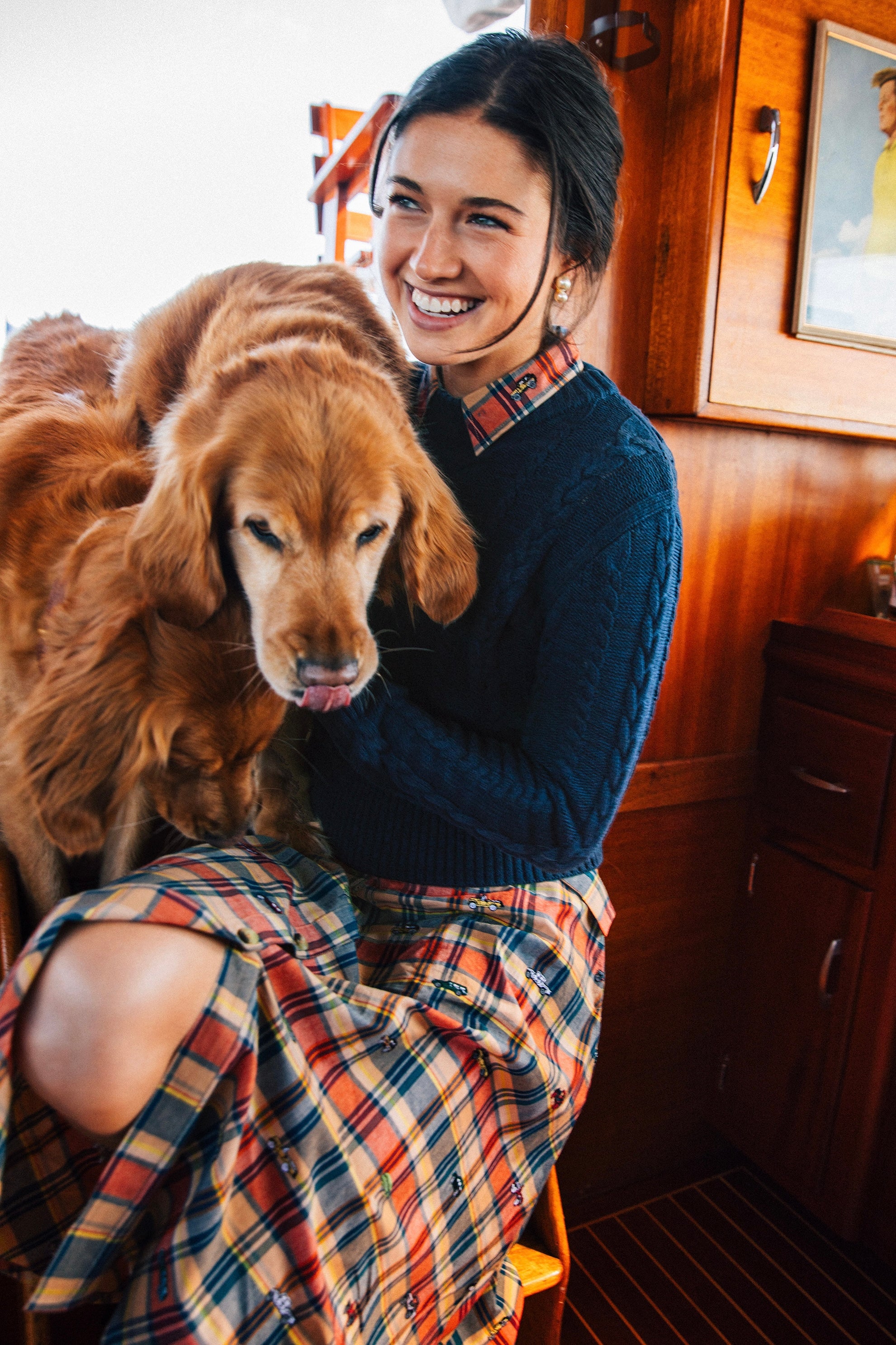 Jeep® x KJP Women's Embroidered Madras Shirtdress – Kiel James Patrick