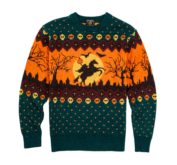 KJP Men's The Legend of Sleepy Hollow Crewneck Halloween Sweater – Kiel ...