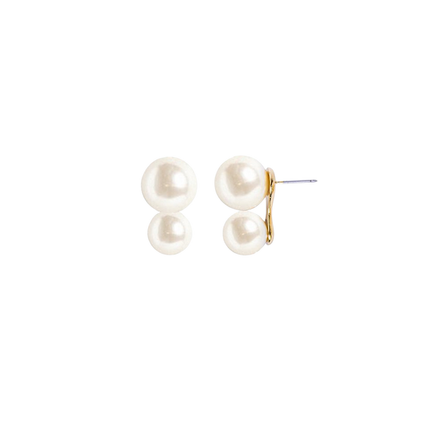 KJP Ocean Drops Gold Pearl Stud Earrings – Kiel James Patrick